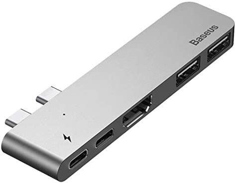 Usb C Hub Adapter Dongle For Macbook Pro Macbook Air Baseus Portable Type