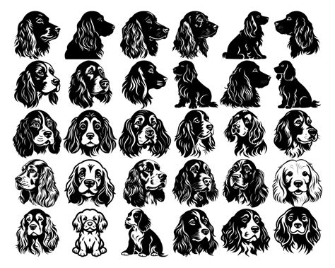 Cocker Spaniel Svg Bundle 119 Different Dog Svg Designs Of Cocker