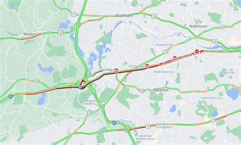 Eastbound Lanes Of Massachusetts Turnpike Near Exit 17 Shutdown