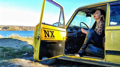 Driving On A Vaz 2101 Sex Beauty With Balloons Clips4sale