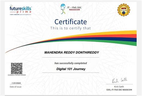 Mahendra Reddy On Linkedin Digitalskills Nasscomfutureskills
