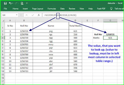 How To Use The Vlookup Excel Function Easy Example
