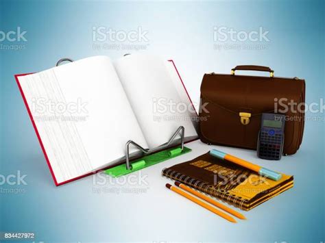 학교와 교육 생물학 현미경 노트북에서 3d 렌더링 흰색 배경의 개념 가을에 대한 스톡 사진 및 기타 이미지 가을 개념 개념과 주제 Istock