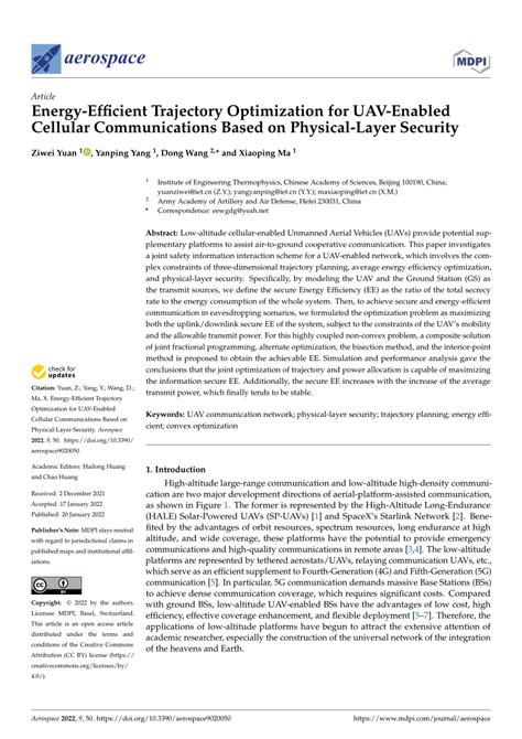 PDF Energy Efficient Trajectory Optimization For UAV Enabled Cellular Communications Based On