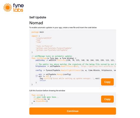Easy Selfupdate Deployment For Go Application Fyne Labs