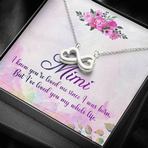 Mimi Infinity Heart Necklace Message Card Teepoem Ltd
