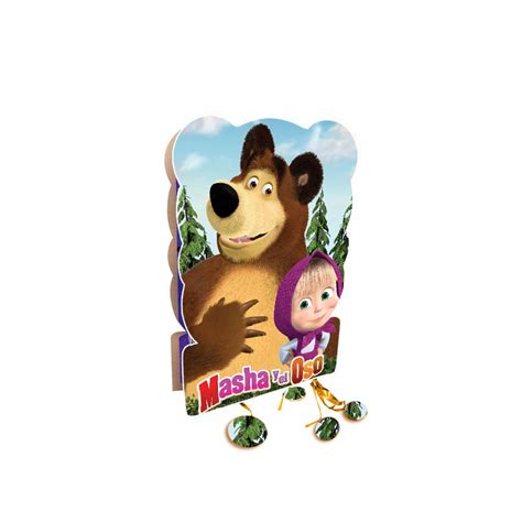 Piñata De Masha Y El Oso Para Cumpleaños Solo En Globos Yuli