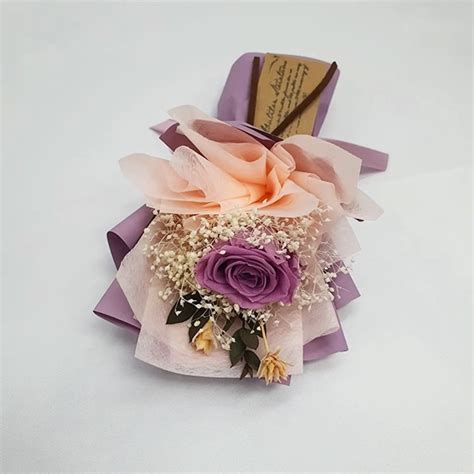 프리저브드꽃다발 프리저브드완제품 116dh미니미니꽃다발장미혼합6개랜덤