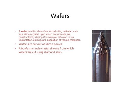 Lecture Ic Fabrication Processing Wafer Preparation PDF Chemistry Science