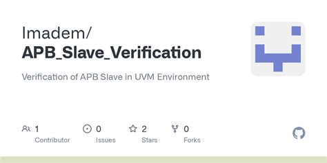 github lmadem apb slave verification verification of apb slave in