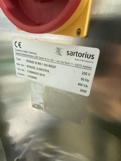 Sartorius Synus 10 In Motion Checkweigher Used Machines Exapro