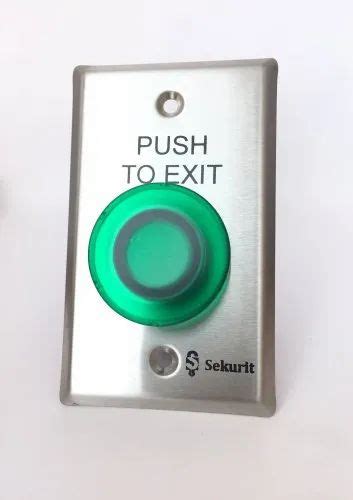 Sekurit 12vdc Ss Heavy Duty Flat Body Exit Button Sek 1200 No 2 Pins Push Button Number Of
