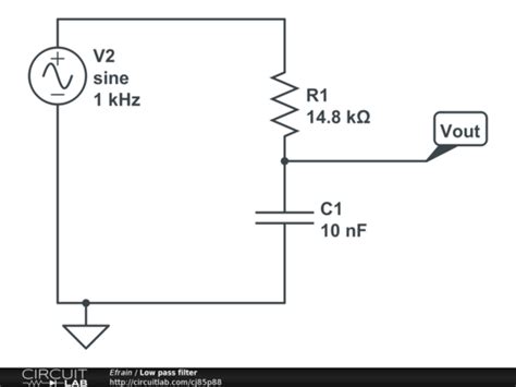 Low Pass Filter Circuitlab