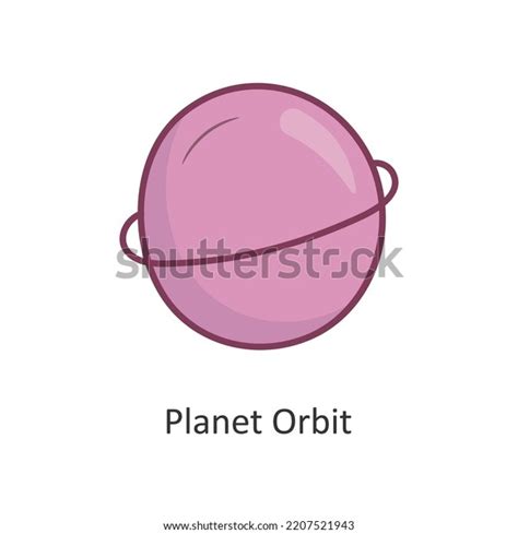 Planet Orbit Vector Filled Outline Icon Stock Vector Royalty Free 2207521943 Shutterstock