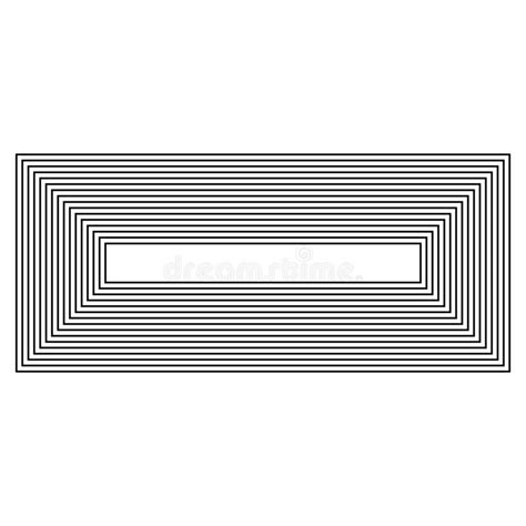 Abstract Modern Geometric Banner With Simple Shapes In Black And White