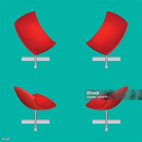 아이소메트릭 현대 빨간 사무실의 자입니다 벡터 일러스트입니다 3차원 형태에 대한 스톡 벡터 아트 및 기타 이미지 3차원 형태