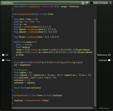 Ue4ue5 Hlsl Material Expression Custom Nodeue Custom Material Collection Csdn博客
