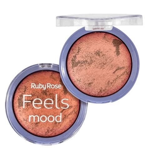Blush Compacto Ruby Rose Feels Mood Baked Beleza Na Web