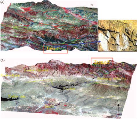 A Three Dimensional Structural Interpretation Of Landsat Etm Fcc Download Scientific