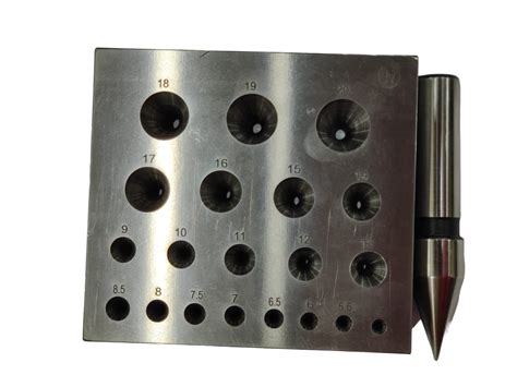 Conical Bezel Forming Block Set With Punch Round Shape Bti Engineers