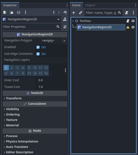 Unable To Set Navigationpolygon Into A Region Through Gdscript Help Godot Forum