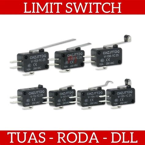Jual Micro Limit Switch Saklar Sensor Plus Tuas Roda DLL Shopee Indonesia