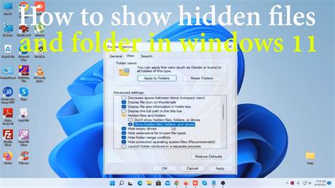 How To Show Hidden Folders In File Explorer At Eleanor Brewer Blog