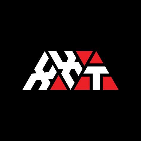 XXT Triangle Letter Logo Design With Triangle Shape XXT Triangle Logo Design Monogram XXT