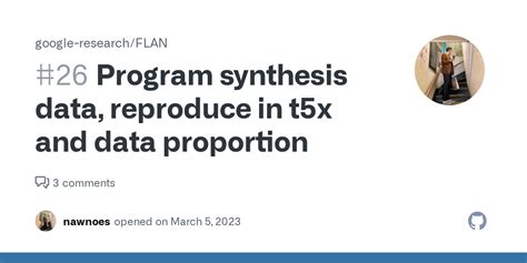 Program Synthesis Data Reproduce In T X And Data Proportion Issue Google Research FLAN