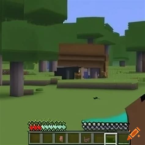 Screenshot Of Minecraft Gameplay On Craiyon