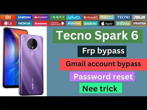 Tecno Spark Frp Bypass Unlock Tool Spark Gmail Account Remove How To Remove Frp Lock