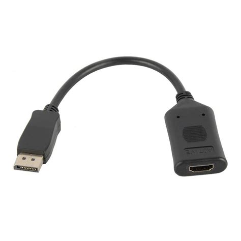Active DP To HDMI Adapter Support 4K 30Hz Gold Touch