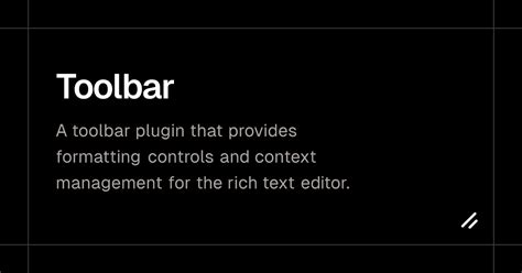 Toolbar Shadcneditor