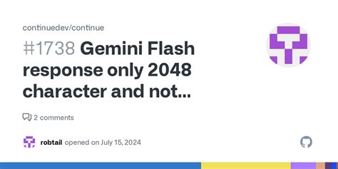 Gemini Flash Response Only 2048 Character And Not Continues Code
