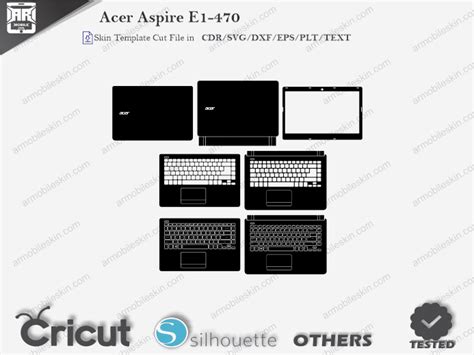 Acer Aspire E Skin Template Vector ARMOBILESKIN