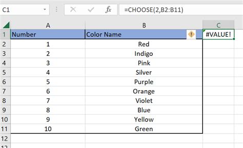 Excel Choose Function The Ultimate Guide