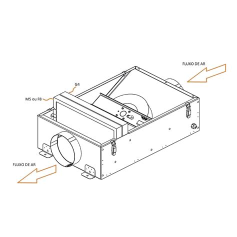 Insuflador De Ar Com Filtro G4 F8 Fh Sicflux