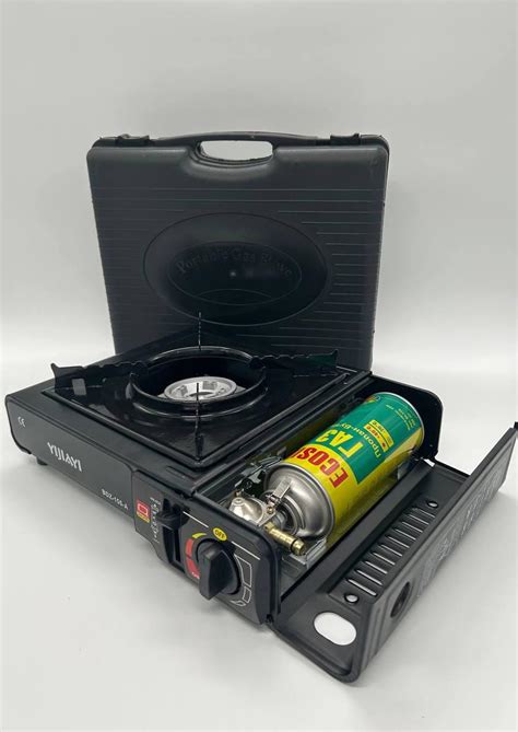 ᐉ Газова плитка туристична в кейсі з адаптером та пєзопідпалом Bdz 155 АА • Краща ціна в