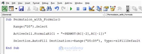 How To Perform Permutation And Combination In Excel Vba