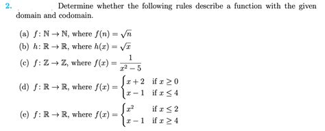 Solved Determine Whether The Following Rules Describe A