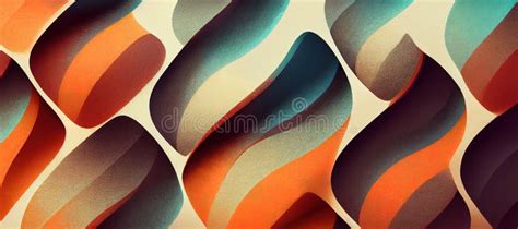 Colorful Wave Pattern Strokes Texture Background Stock Illustration