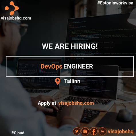 Devops Engineer In Tallinn Relocate To Estonia With Work Visa Sponsorship