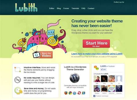 5 online wordpress theme generators