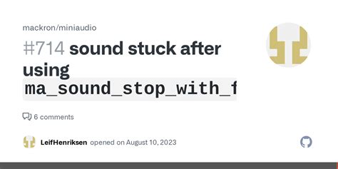 Sound Stuck After Using `masoundstopwithfadeinmilliseconds