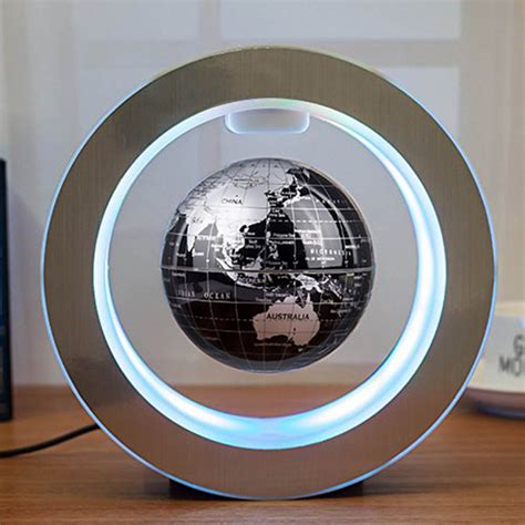 Round Led World Map Floating Globe Thenuvision