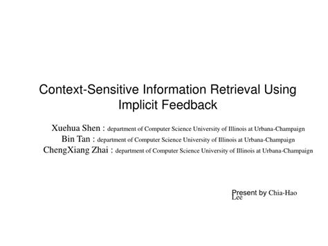 ppt context sensitive information retrieval using implicit feedback