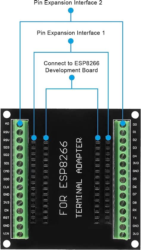 Buy Alinan 4pcs Esp8266 Expansion Breakout Board Gpio 1 Into 2 For
