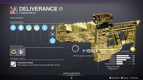 Destiny Bulletin On Twitter New Trials Memento Gleaming Keepsake Shader Via Fallen