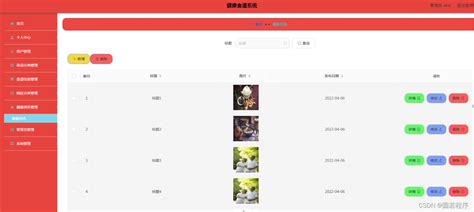 Javaphpnodejspython健康食谱系统【2024年毕设】 Csdn博客