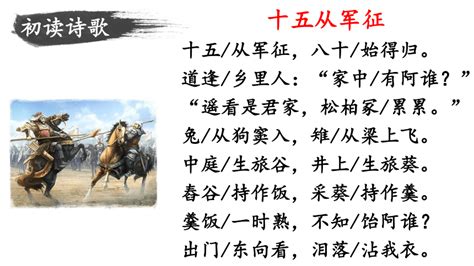 第24课 十五从军征 课件共31张ppt 2024 2025学年统编版语文九年级下册 21世纪教育网